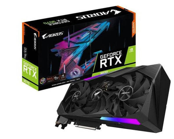 Gigabyte Aorus GeForce RTX 3070 Master 8GB GDDR6 256-Bit, 14000MHz - 4 ...