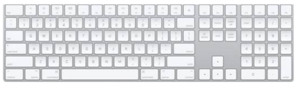 Apple Magic Keyboard with Numeric Keypad, Wireless, English Arabic, Si ...